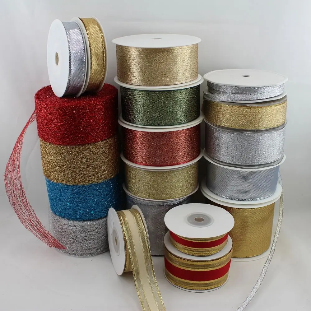 Cheap Wholesale Bulk Ribbon Satin Grosgrain Christmas Organza Ribbons