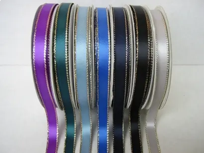 Satin Ribbon, Wired Satin Ribbon, Wedding Satin Ribbons, Duo Colour ...